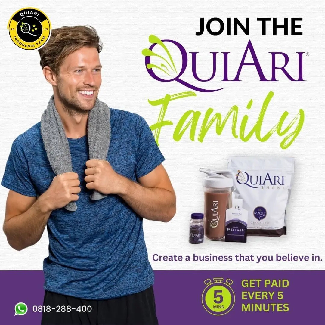 QuiAri Indonesia: Bisnis Global No 1 Komisi Tiap 5 Menit
